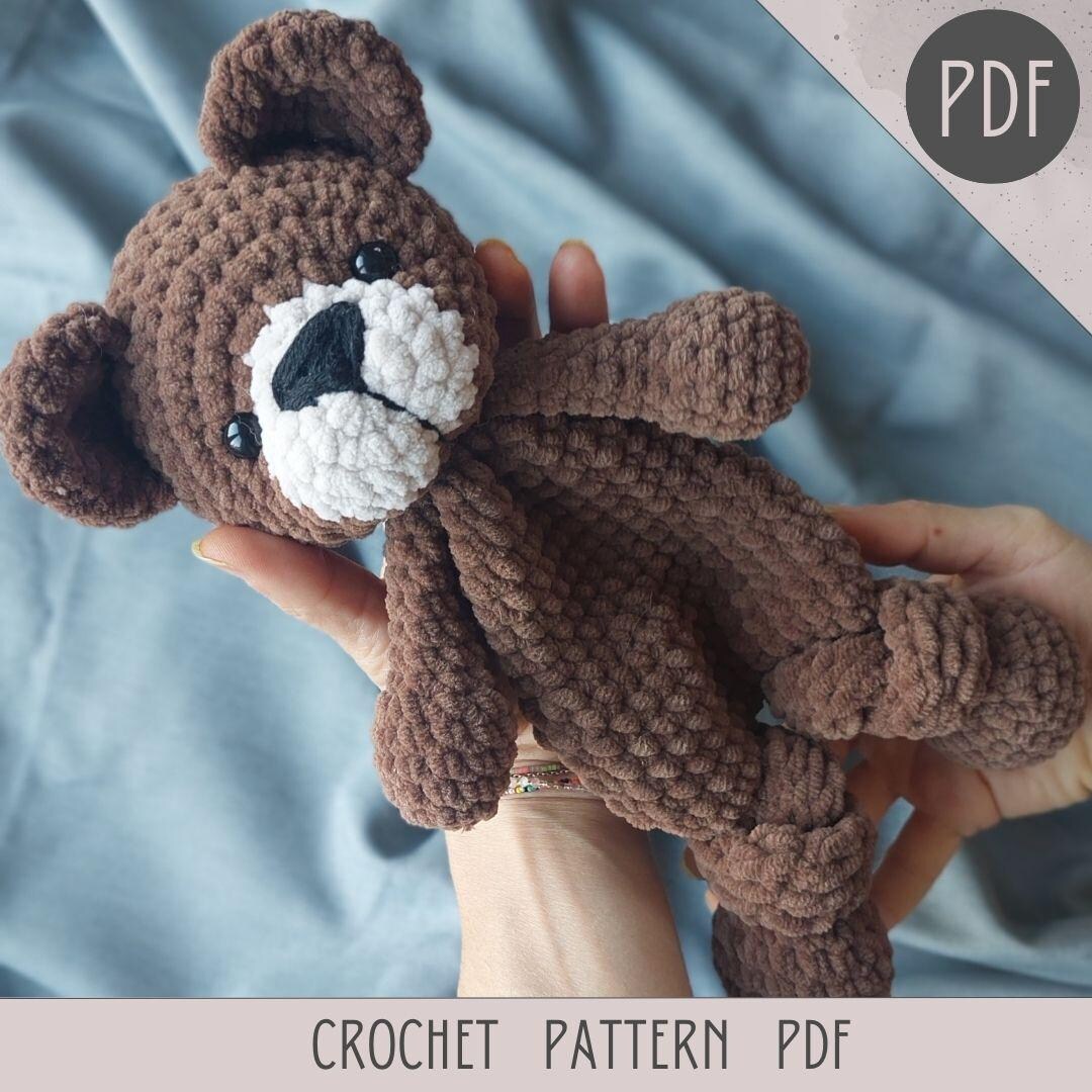 Snuggler Bear Crochet PATTERN | PDF Crochet Pattern Teddy Bear | DIY ...