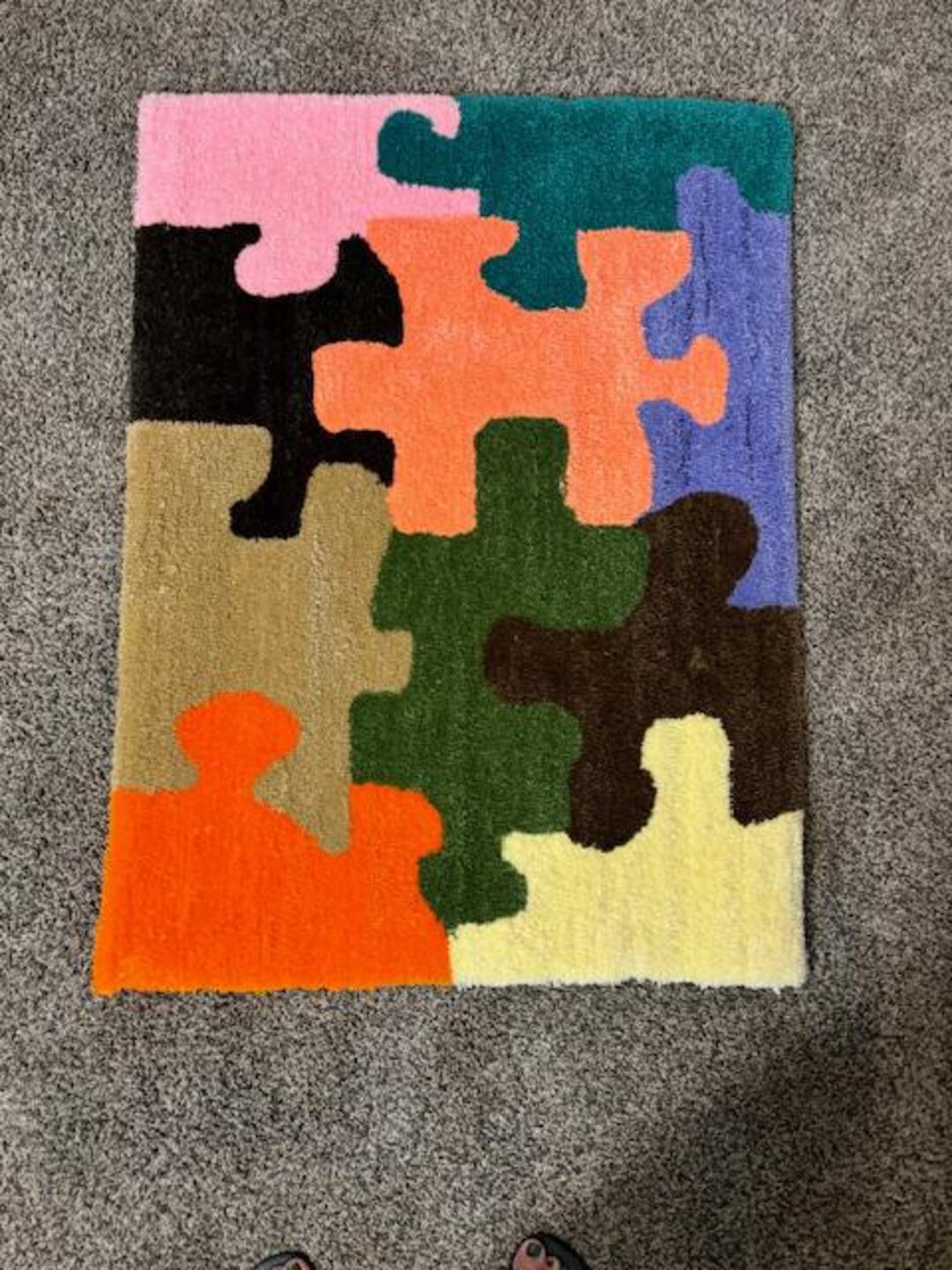 Hand-tufted Custom Puzzle Rug - Etsy
