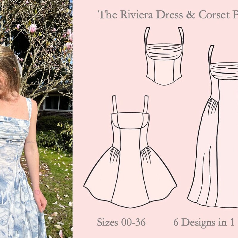 Drop Waist Dress Pattern - Etsy