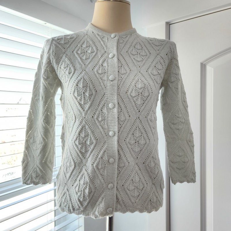 Pointelle Cardigan - Etsy