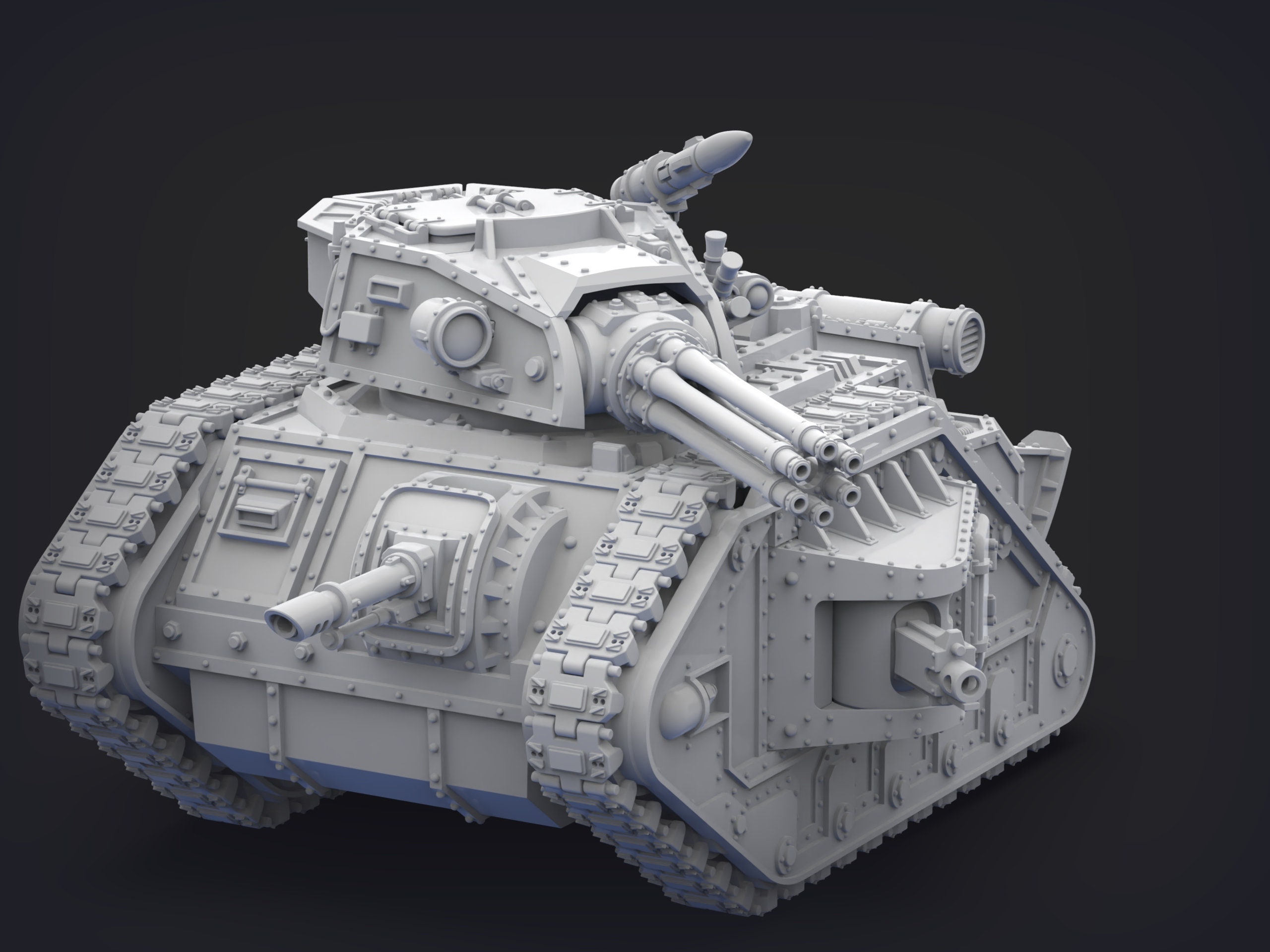 Tank of Leman Russ for the Imperium With Multiple Weapons - Etsy