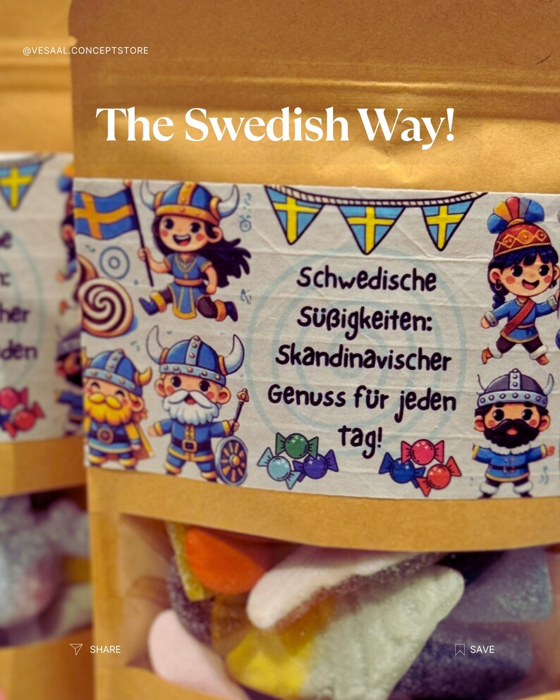Swedish Mixed Candy – 150g Bag of Authentic Scandinavian Candies - Etsy