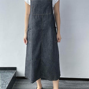 Denim Overall Dress Women, Overall Dress With Adjustable Straps, Denim ...