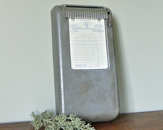 Vintage Moore Receipt Machine Register Grey Industrial for Your ...