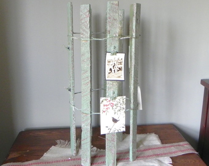 SALE Display Rack Made From Old Fence Posts Bottle Green for Jewelry ...