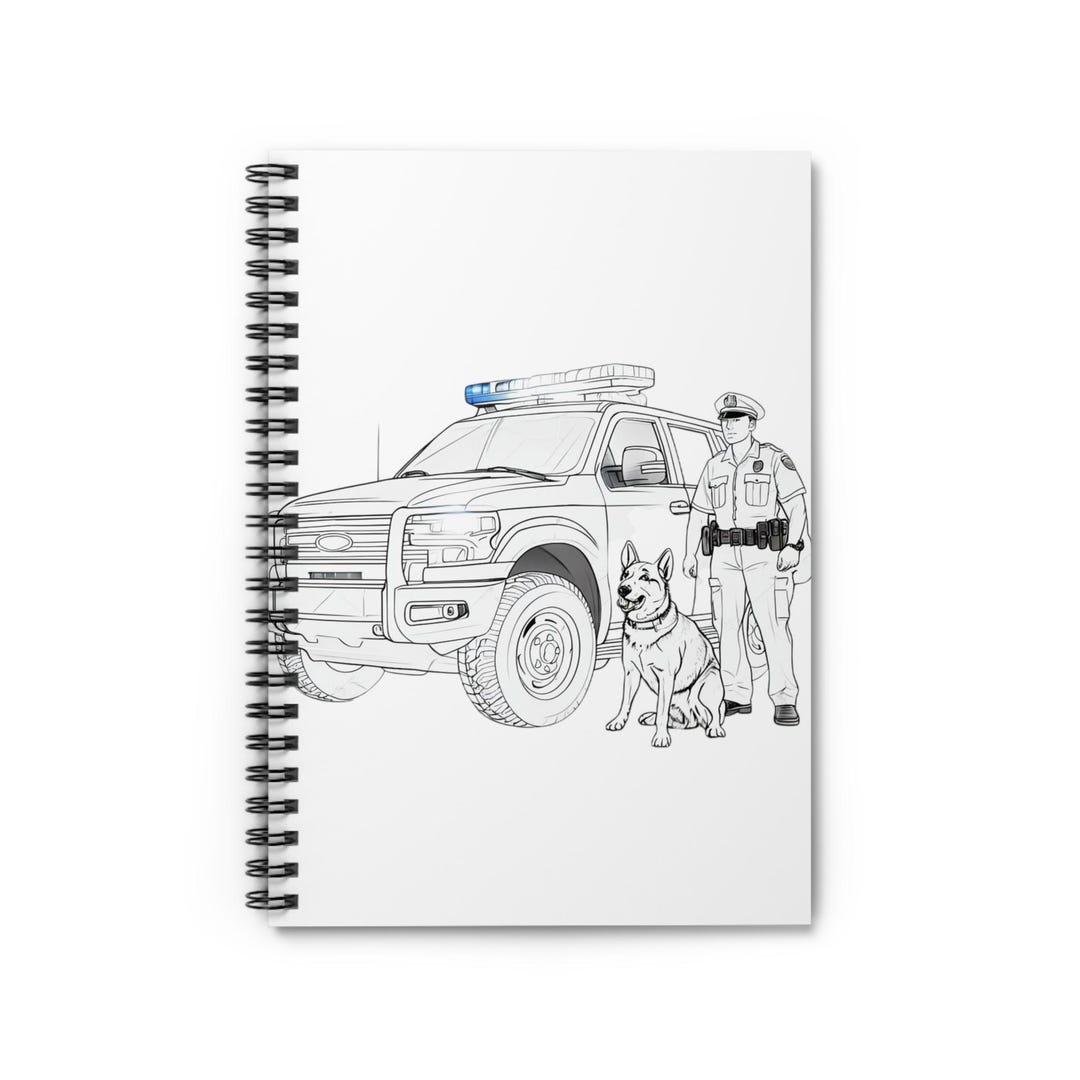 Police K9 Officer Spiral Notebook | Ruled Notebook, Law Enforcement ...