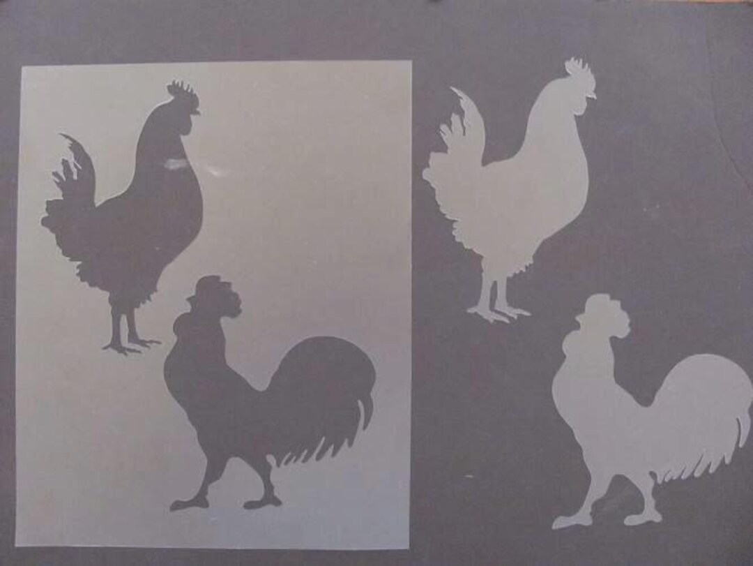 Roosters Laser Cutting SVG File - Etsy