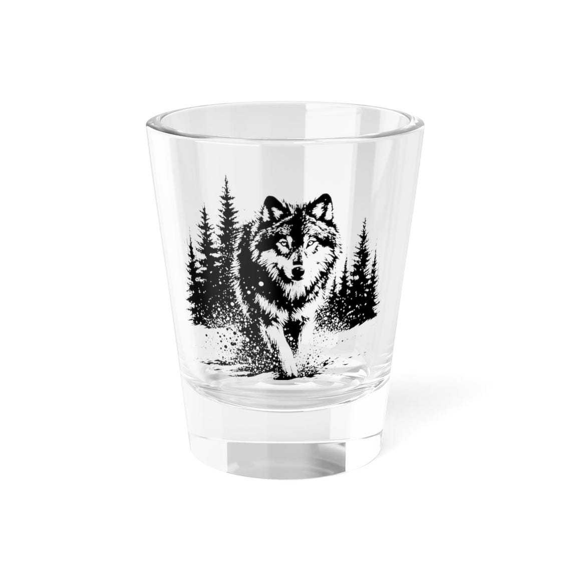 Wolf Woods Shot Glass: Forest Animal Barware, Nature Gift (1.5oz) - Etsy