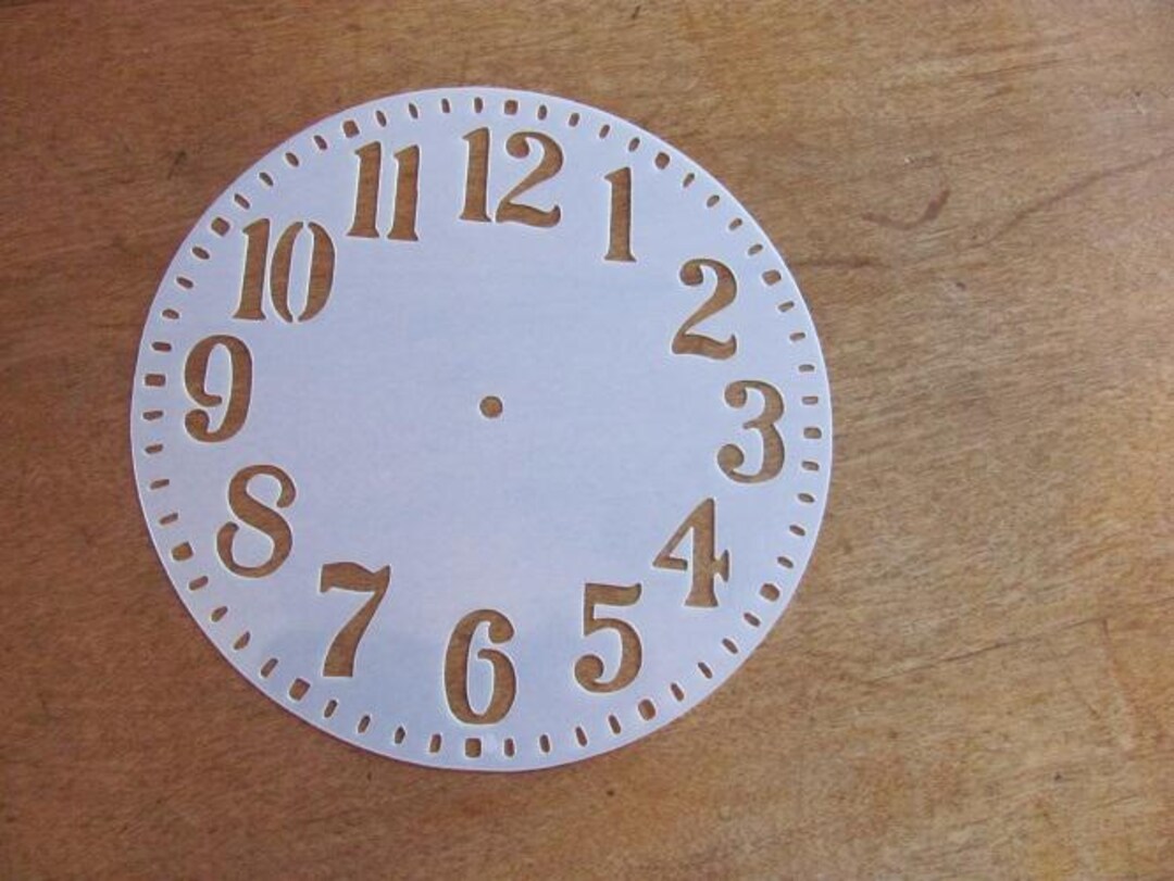 Clock Face With Hole in Center Laser Cut Design Svg Download File - Etsy