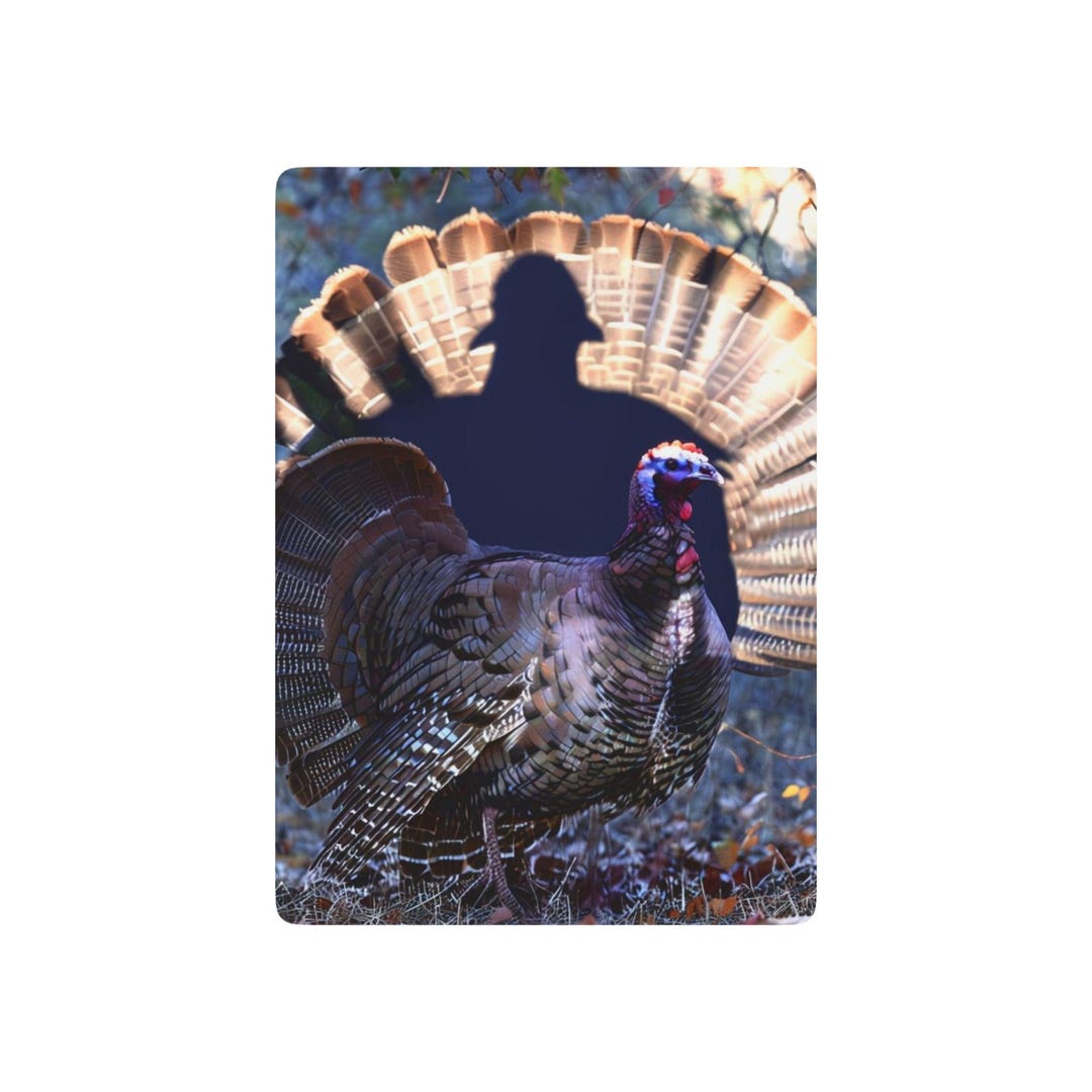 Wild Turkey Shadow Poker Playing Cards | Turkey Ace Spade Design - Etsy