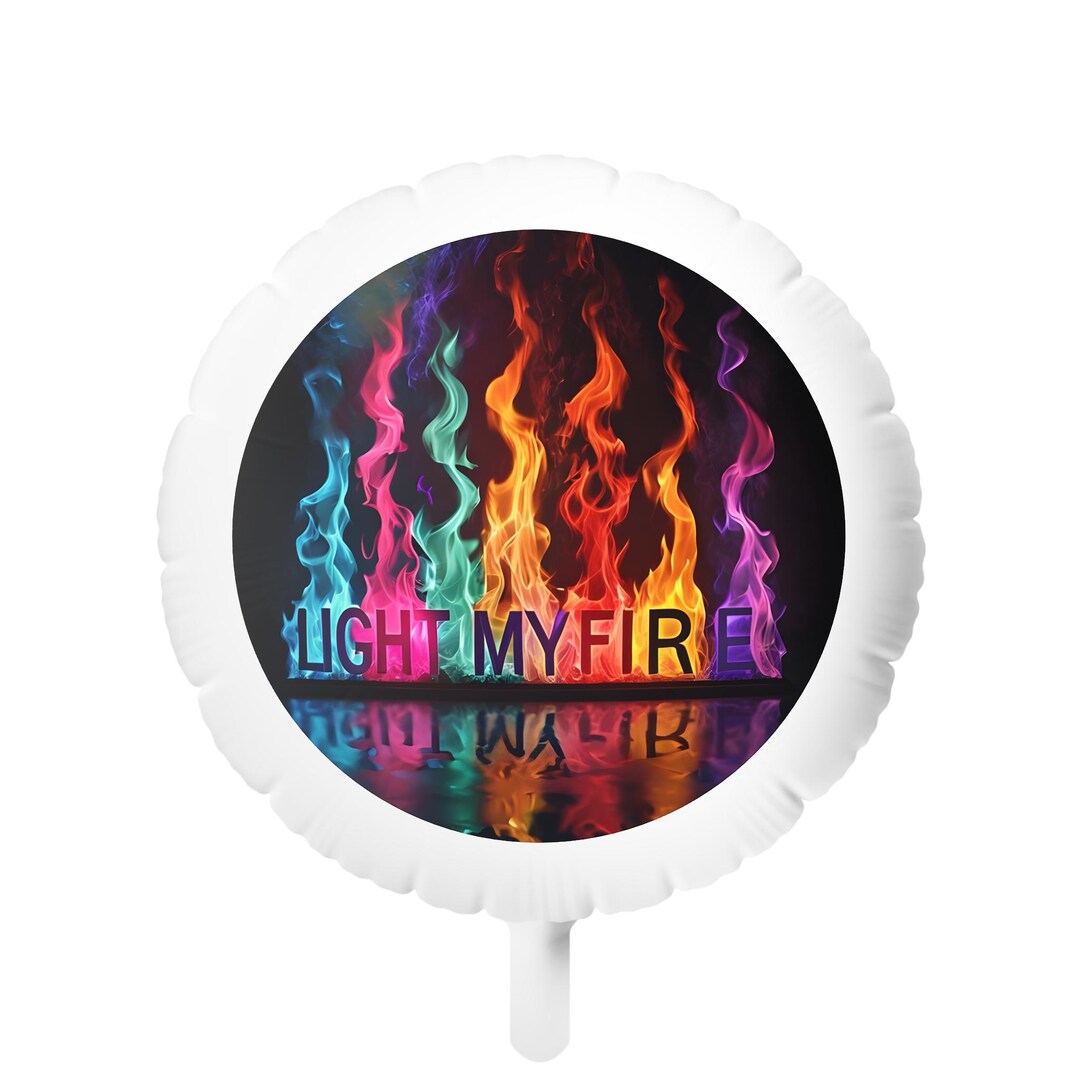 Flames Mylar Helium Balloon, Hot Air Balloon, Party Decoration, Fire ...