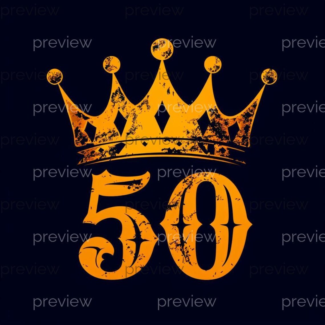 Celebrate a Milestone With This Vintage-style Golden Crown Design ...