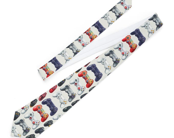 Joystick Necktie. Video Game Controller Tie. Geek Chic Gamer Gift ...