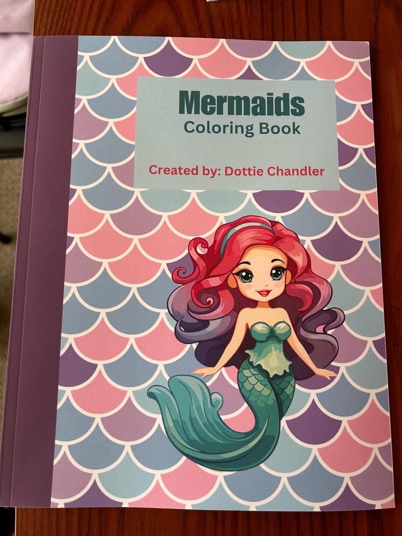Mermaid Coloring Book - Etsy