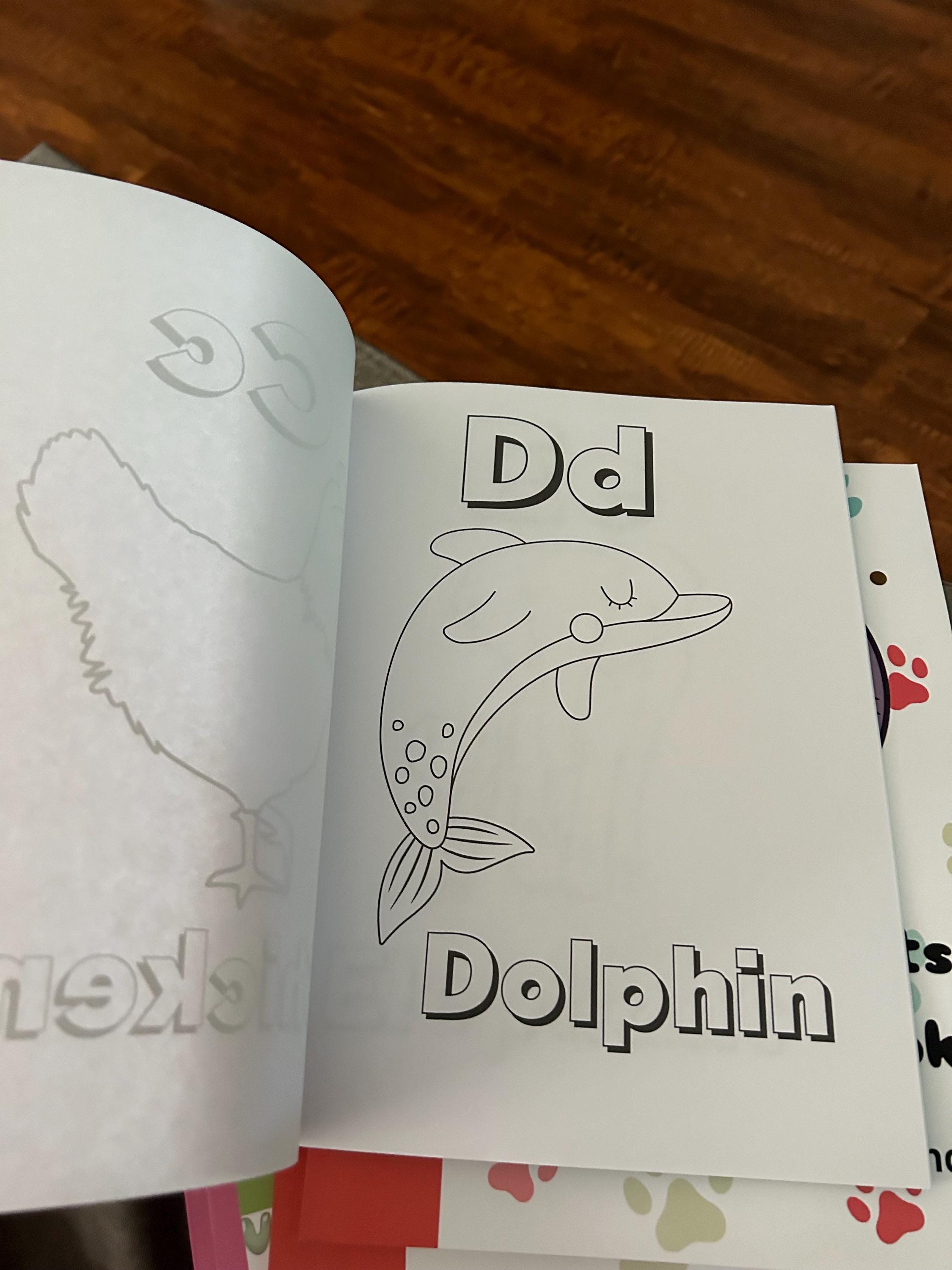 ABC Animals Coloring Book for Preschoolers - Etsy