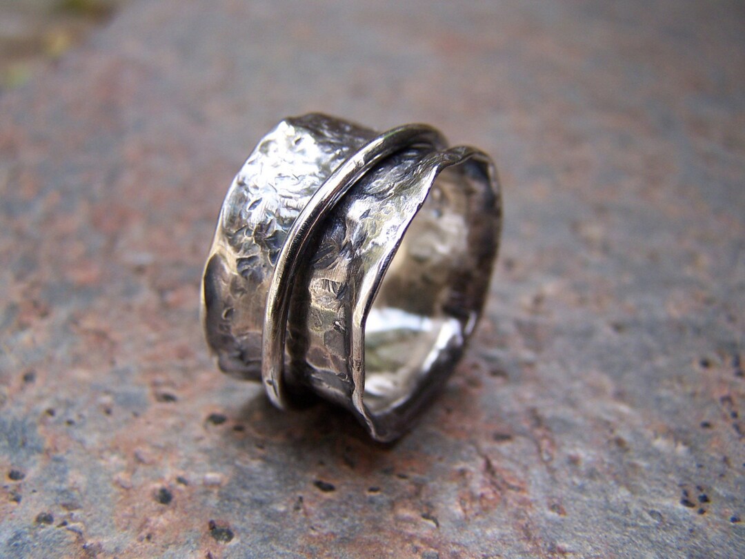 Sterling Silver Spinner Ring - Etsy