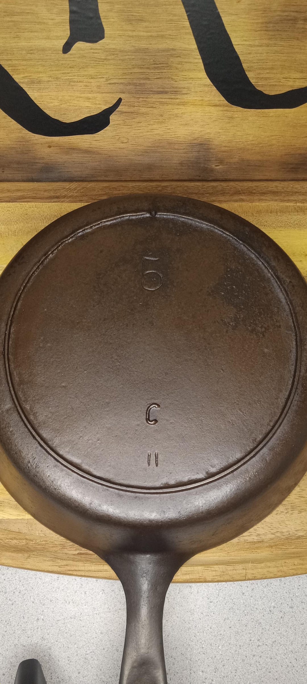 Single Notch #5 Lodge Cast Iron Skillet - Etsy