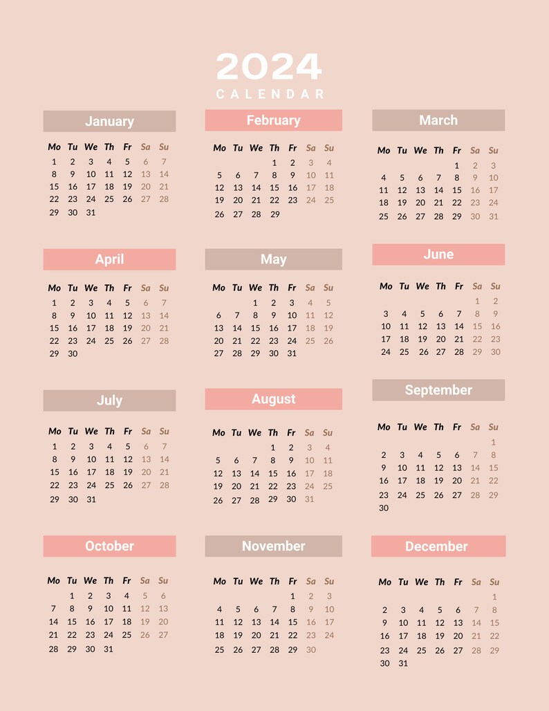 2024 Student Planner - Daily, Weekly, Monthly| Academic Calendar, Class ...