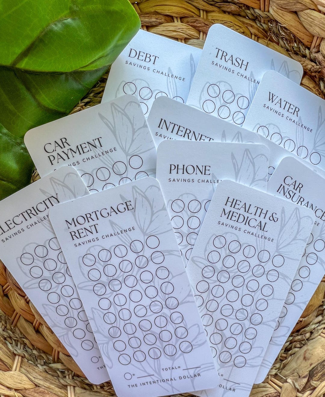 Month Ahead Savings Challenge: Laminated Budgeting Placeholders - Etsy