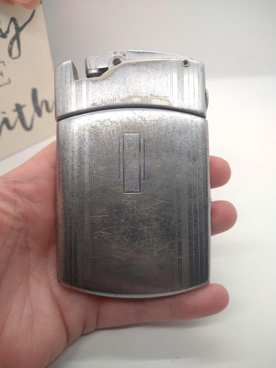 Vintage Ronson Cigarette Case With Attached Lighter Untested needs ...