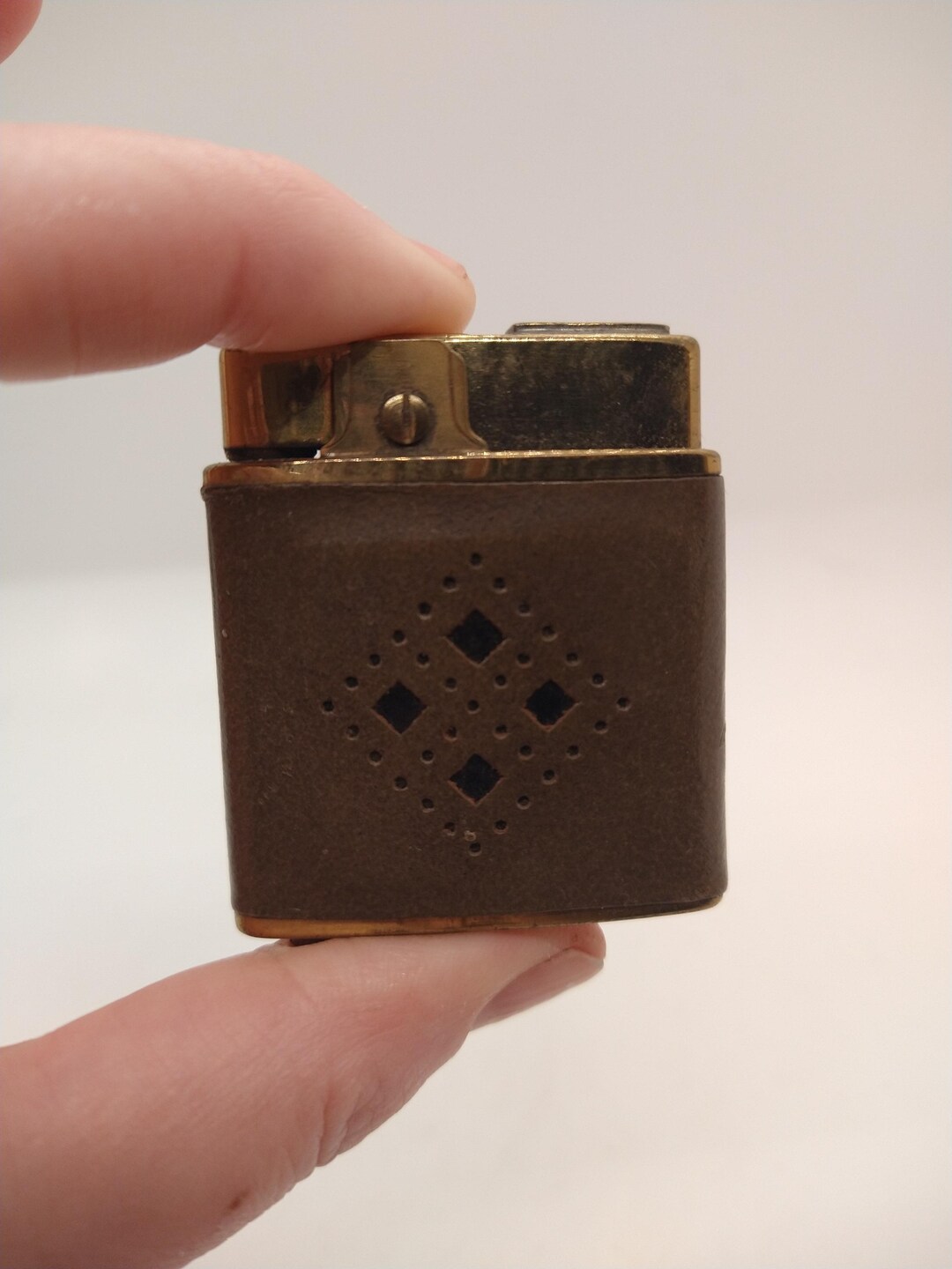 Vintage Prince Gardner Brown Leather Lighter - Untested, Unknown If ...