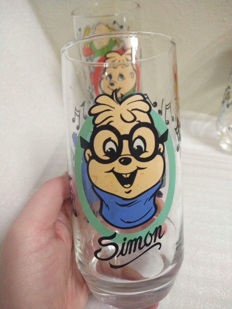Lot of 3 Vintage - Alvin and the Chipmunks Drinking Glasses - Alvin ...