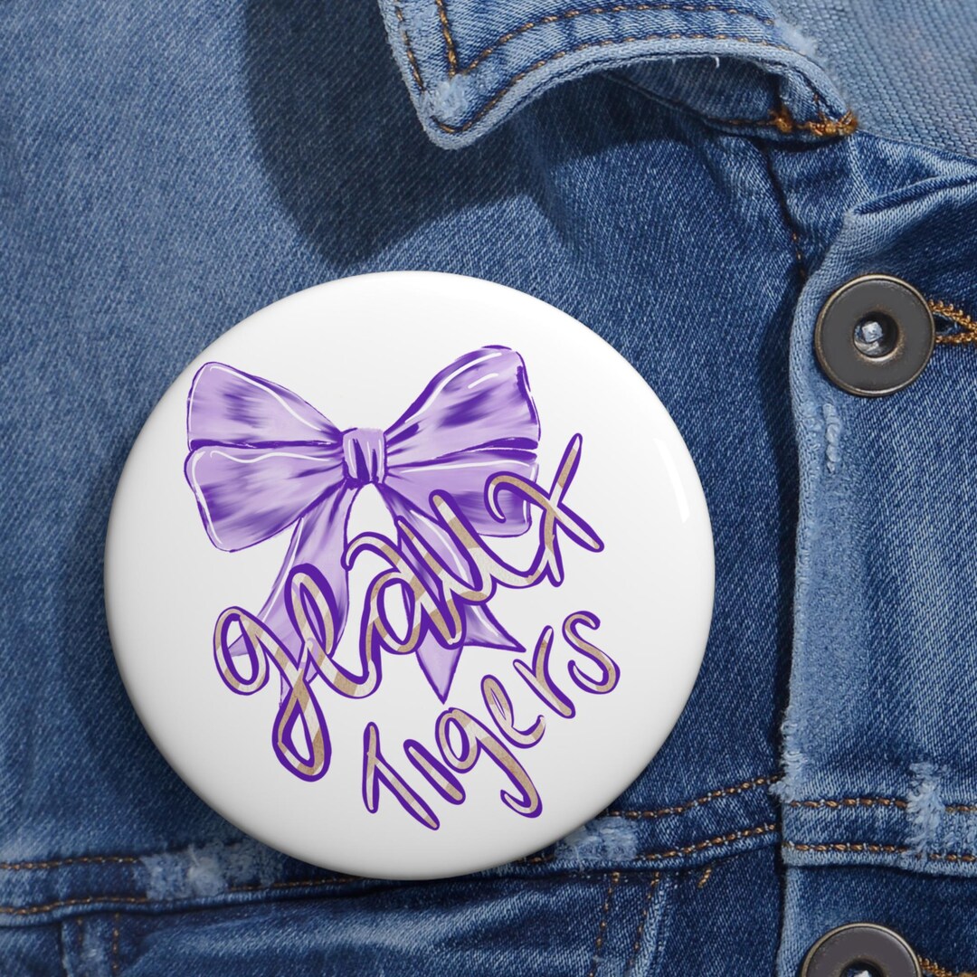 LSU Game Day Pin Button, Custom College Football Pin, Tailgating ...