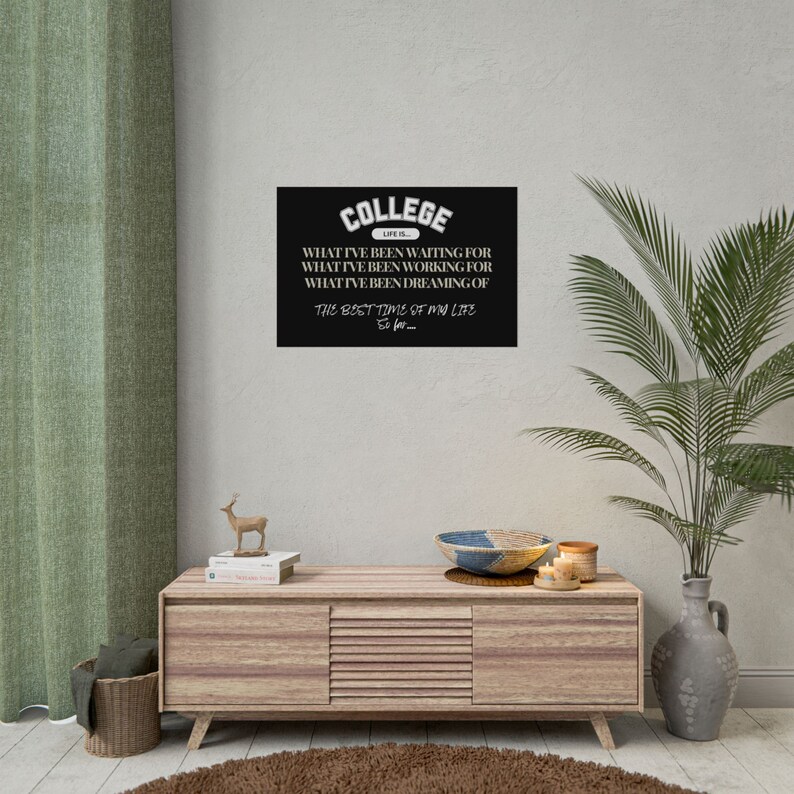 Dorm Wall Art, Dorm Poster, College Poster, Graduate Poster, Poster for ...