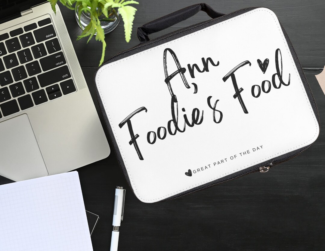Personalized Lunch Box, Personalized Lunch Bag, Foodie Gift, Insulated ...