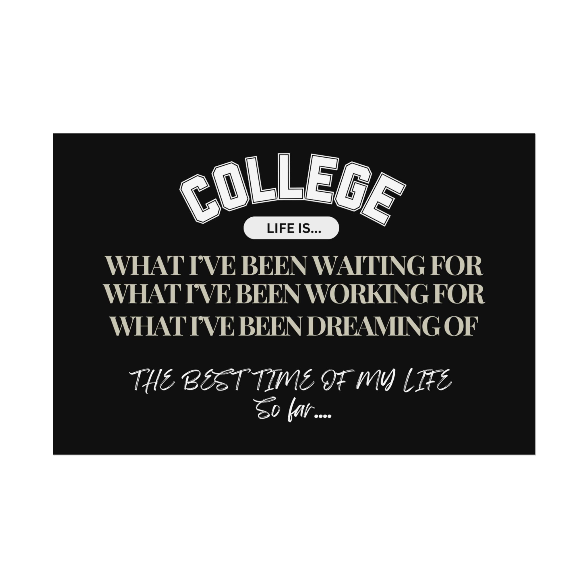 Dorm Wall Art, Dorm Poster, College Poster, Graduate Poster, Poster for ...