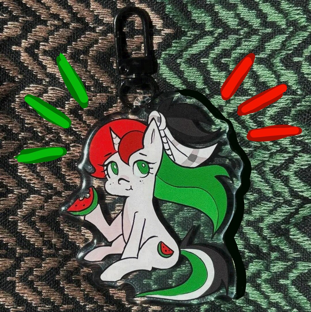 Palestine Pony Charm 3 Double-sided Raising Money for Gaza - Etsy
