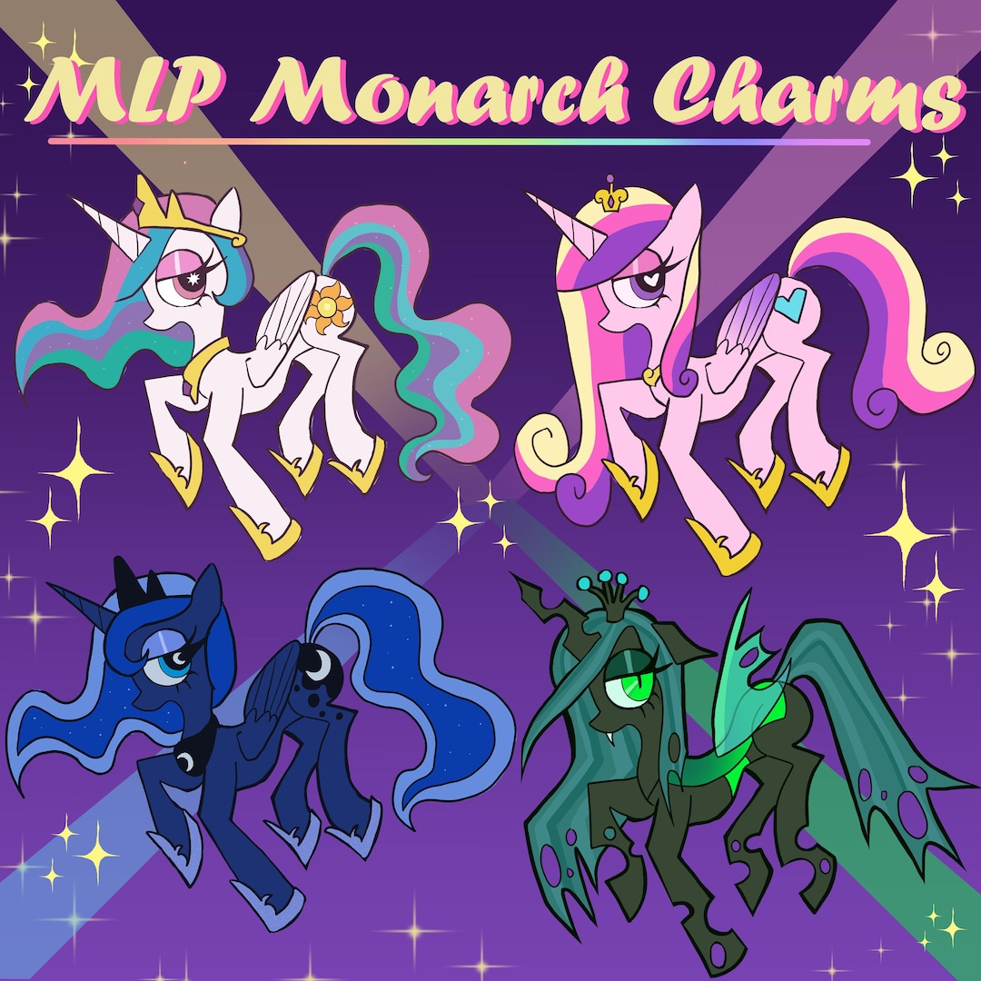 MLP Monarch Charms 3 Double-sided Front Epoxy - Etsy