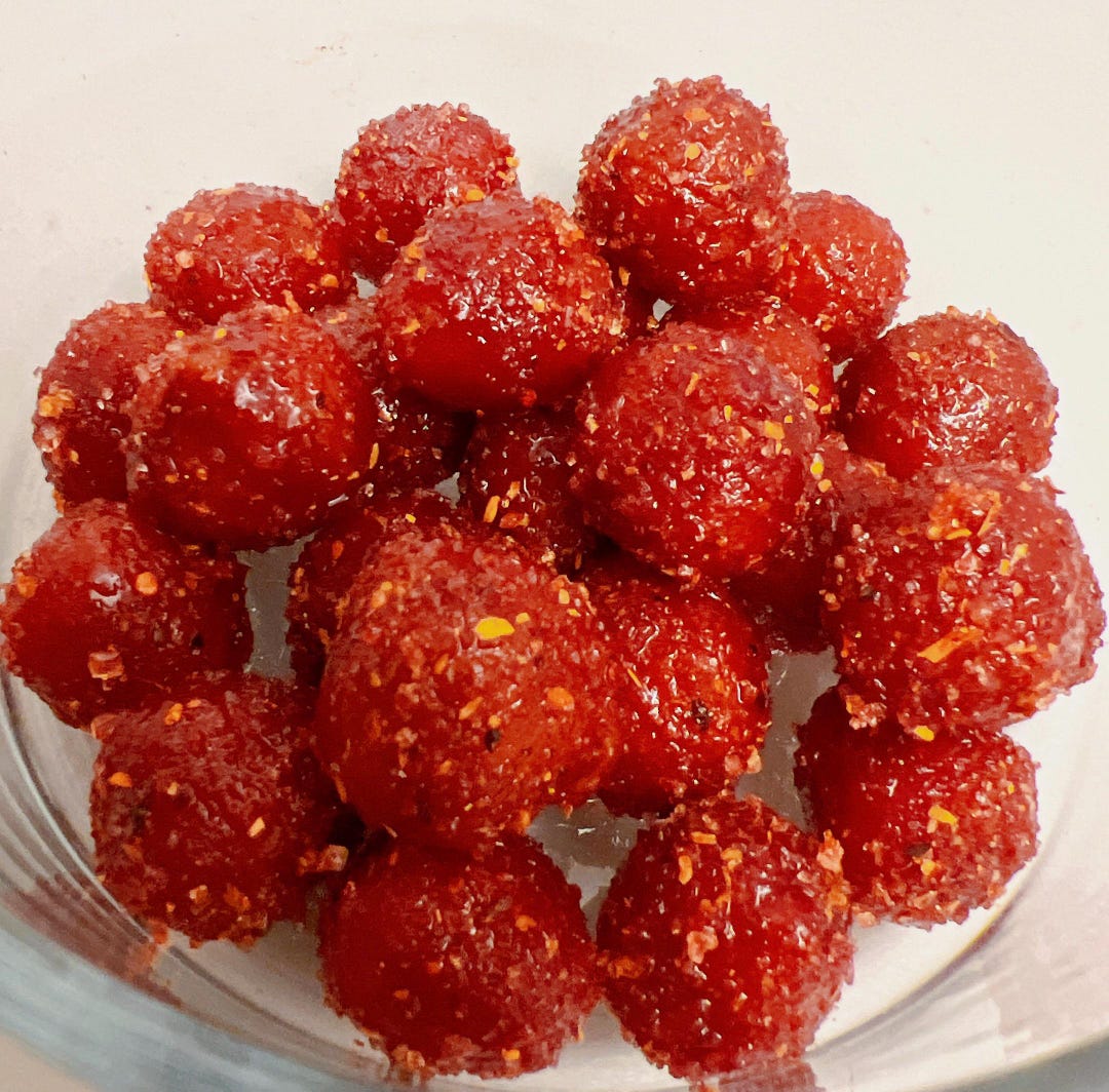 Pica Fresas With Chamoy & Our Exclusive Chili Mix / Chamoy Candy/ Party ...