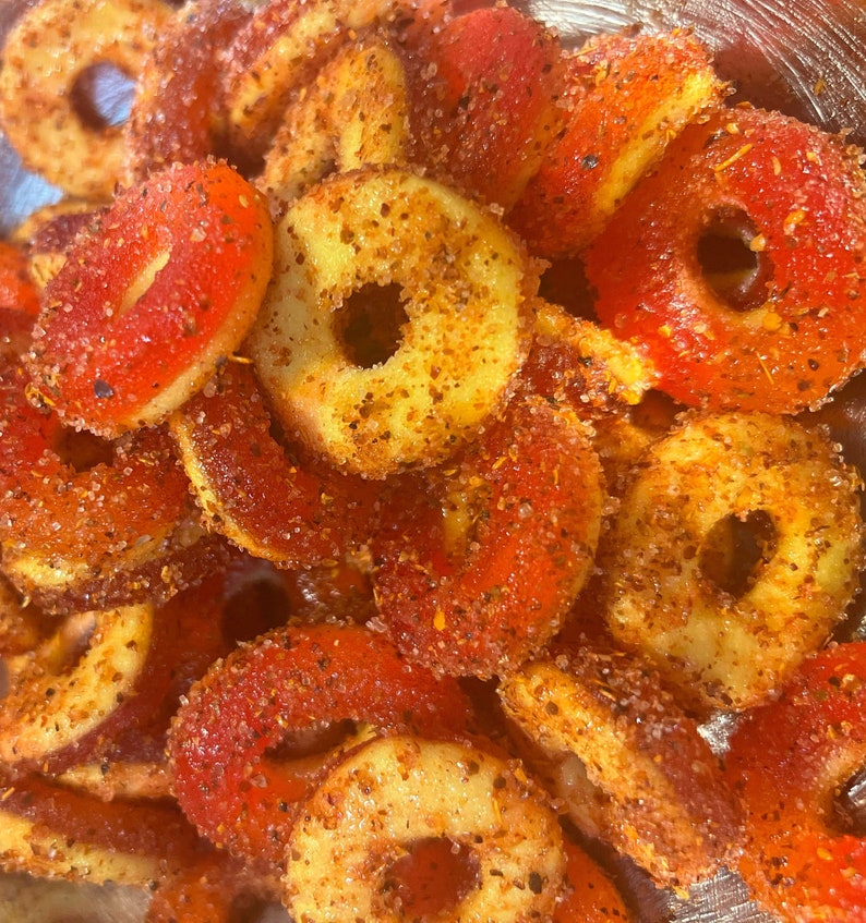 Chamoy Spicy Peach Rings - Etsy