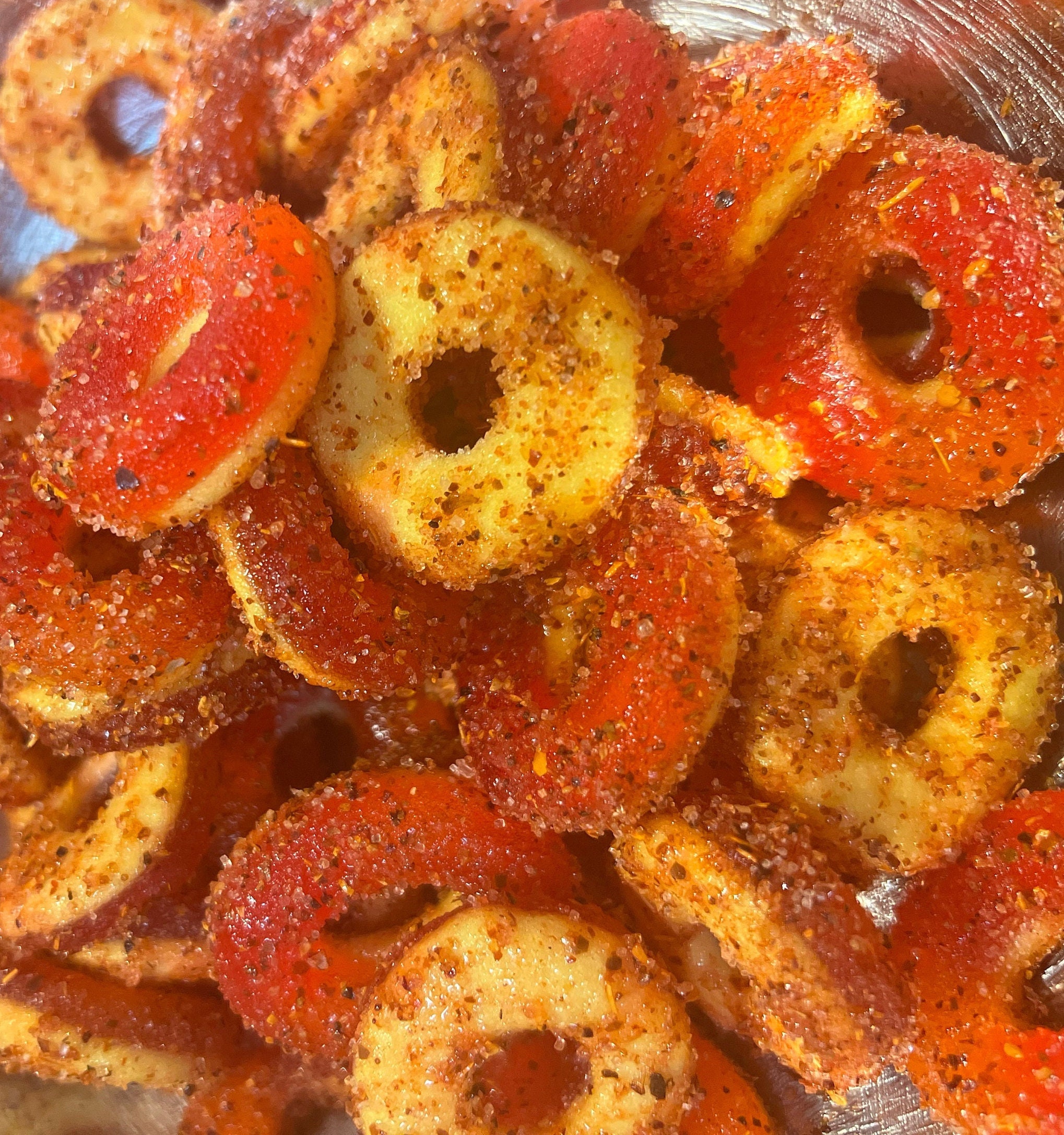 Chamoy Spicy Peach Rings - Etsy