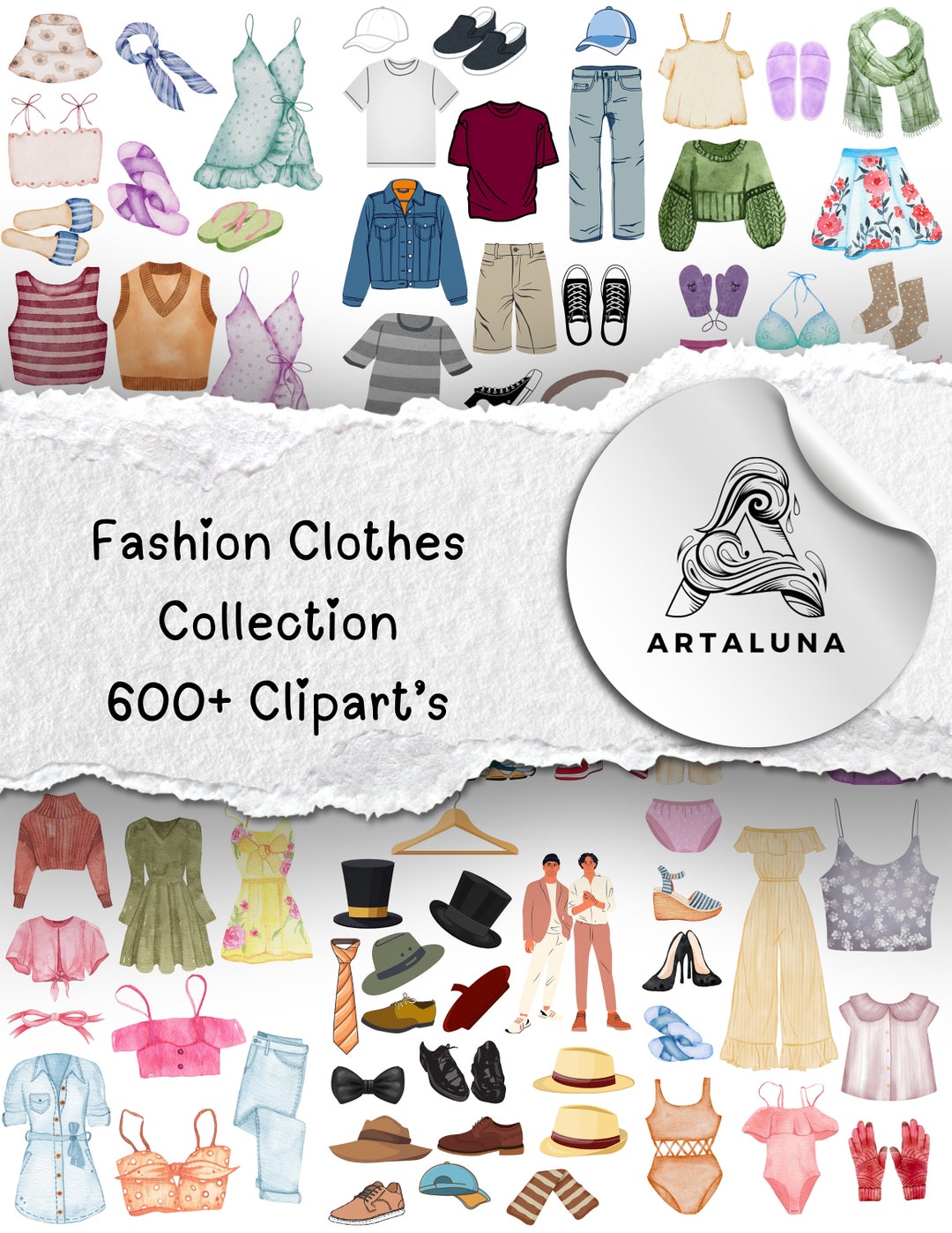 Stylish Trendy Digital, Chic Modern Apparel, Fashion PNG Outfits ...