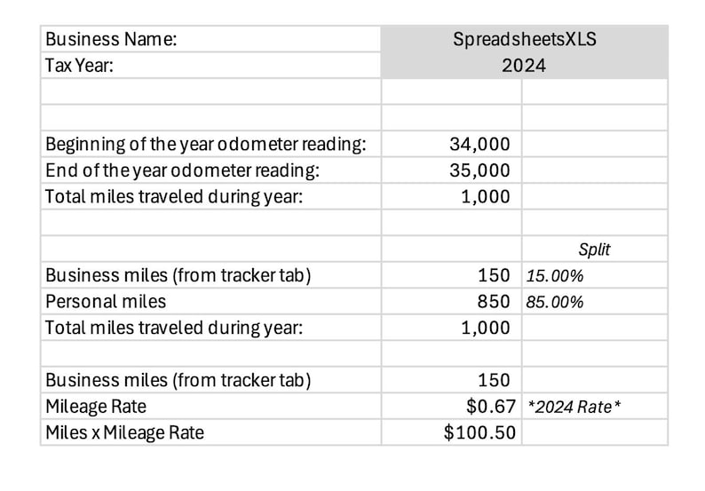 Mileage Tracker Log for Tracking Business Miles - Small Business, Self ...