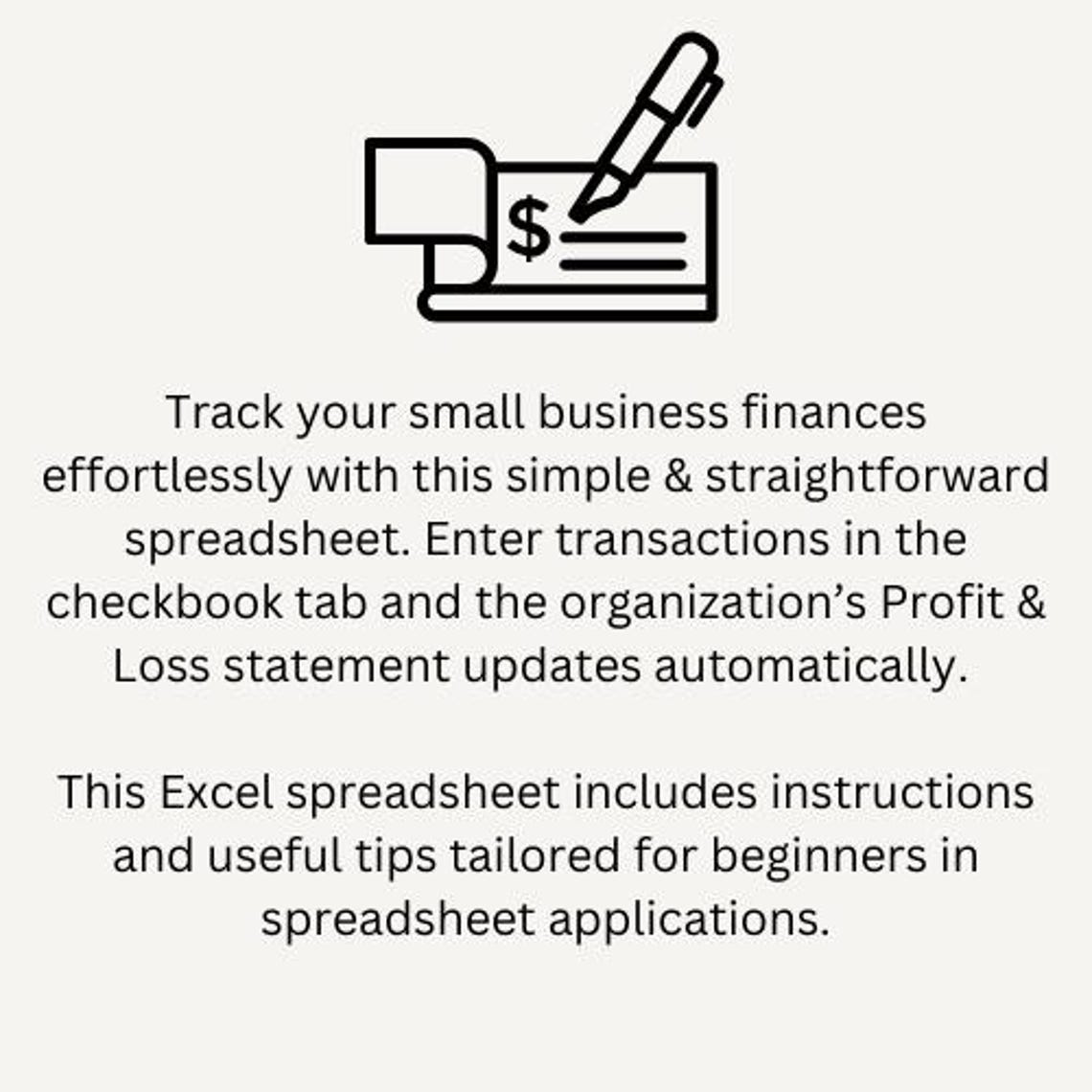 Child Care _ Daycare Small Business Bookkeeping - Checkbook, Profit ...