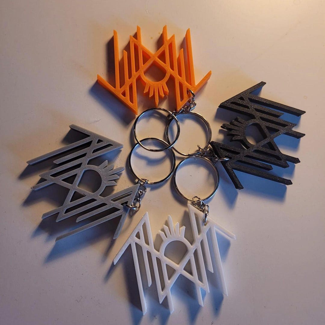 Sleep Token 3d Printed Keyring - Etsy UK