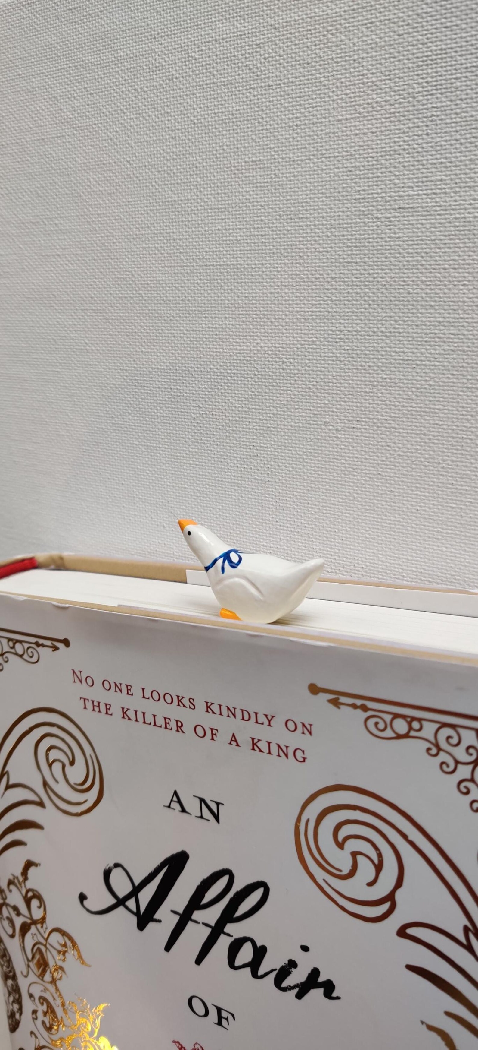 Clay Bookmark Paperclip Figurine | Goose With Bow | Cute | Minimal ...