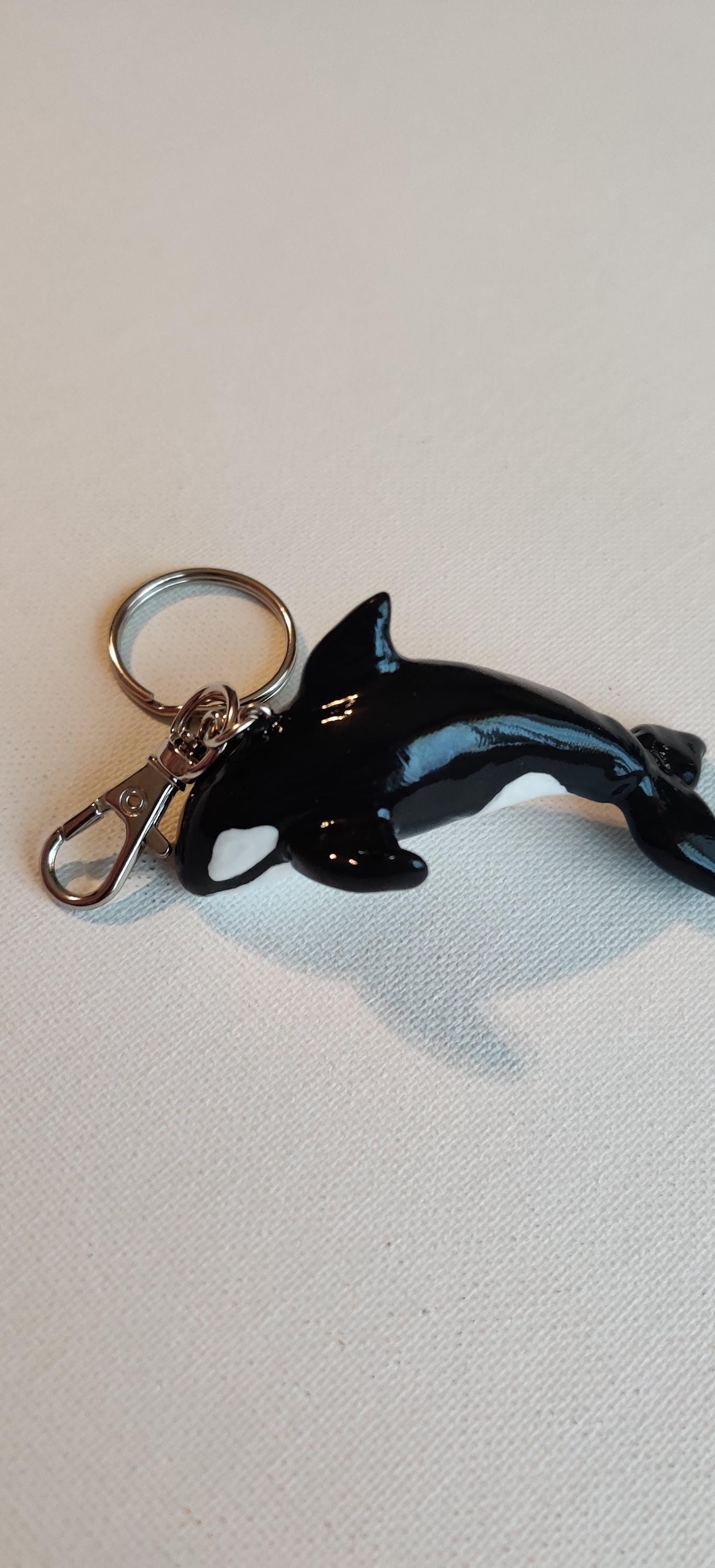 Orca Bag Charm | Hand Sculpted and Hand Painted | Killer Whale ...