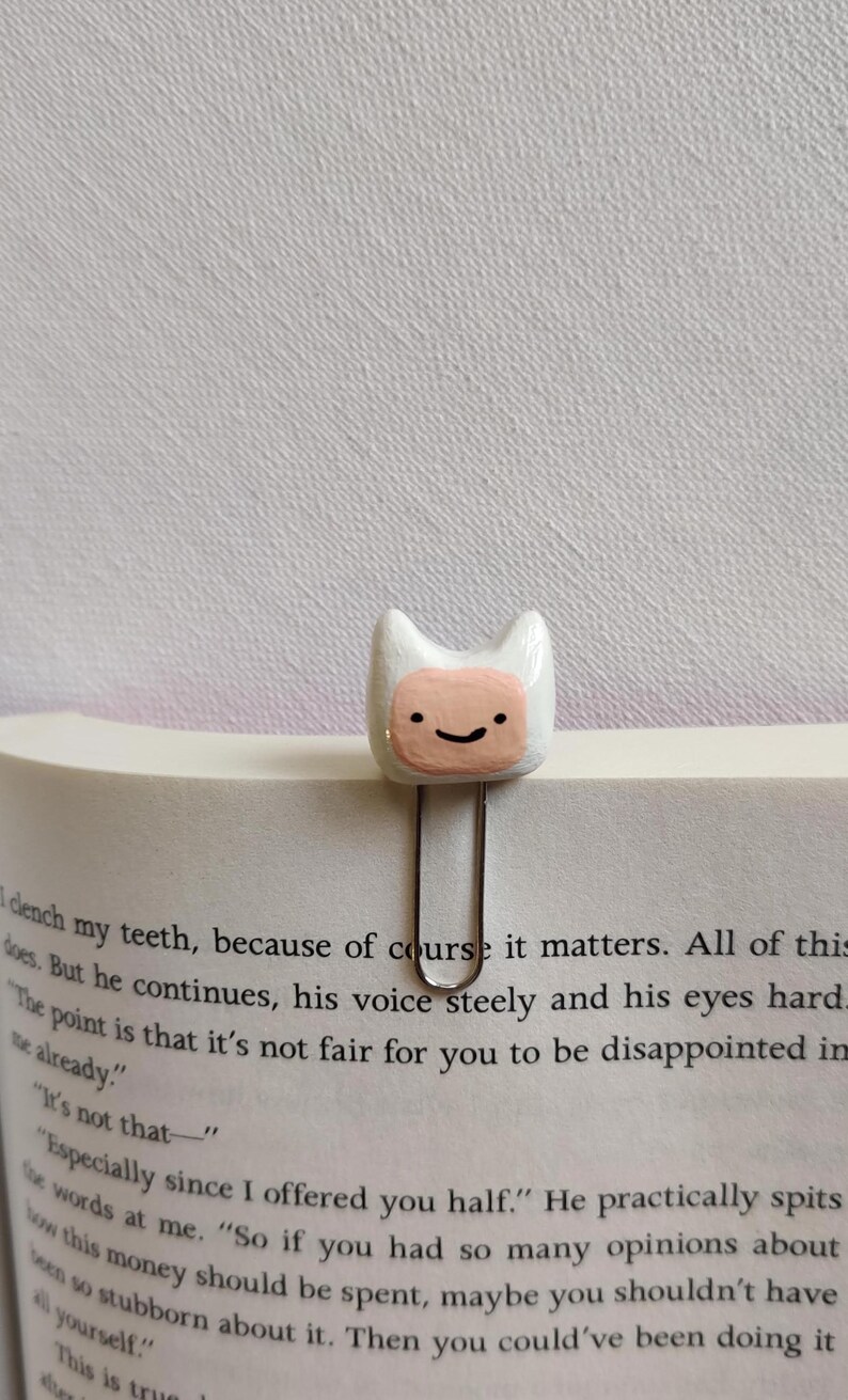 Clay Bookmark Paperclip Figurine | Cartoon | Cute | Minimal | Bookish ...