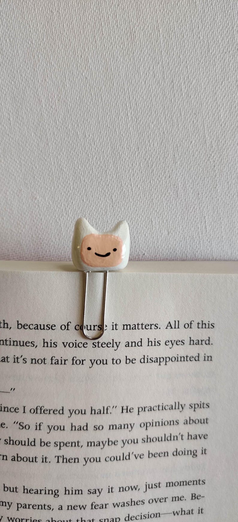 Clay Bookmark Paperclip Figurine | Cartoon | Cute | Minimal | Bookish ...
