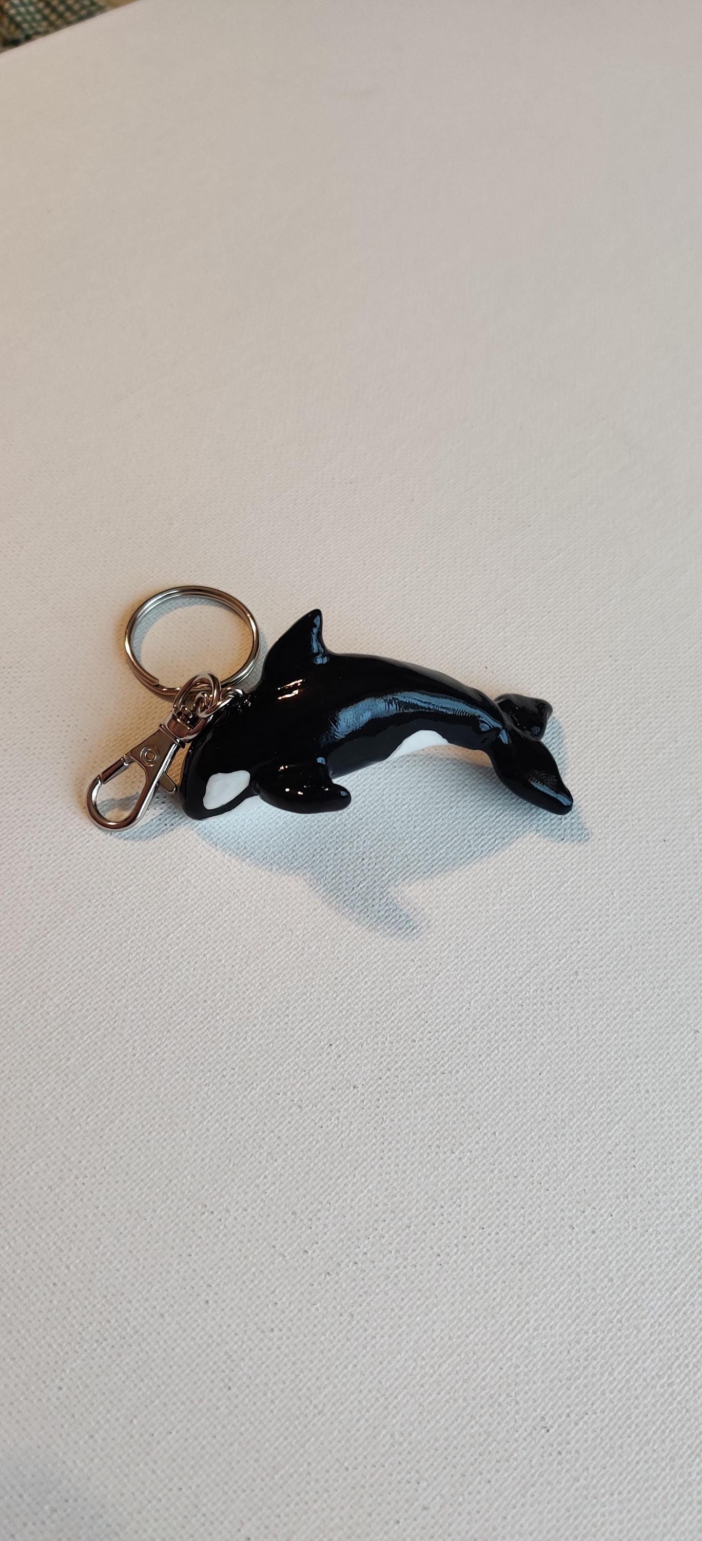 Orca Bag Charm | Hand Sculpted and Hand Painted | Killer Whale ...