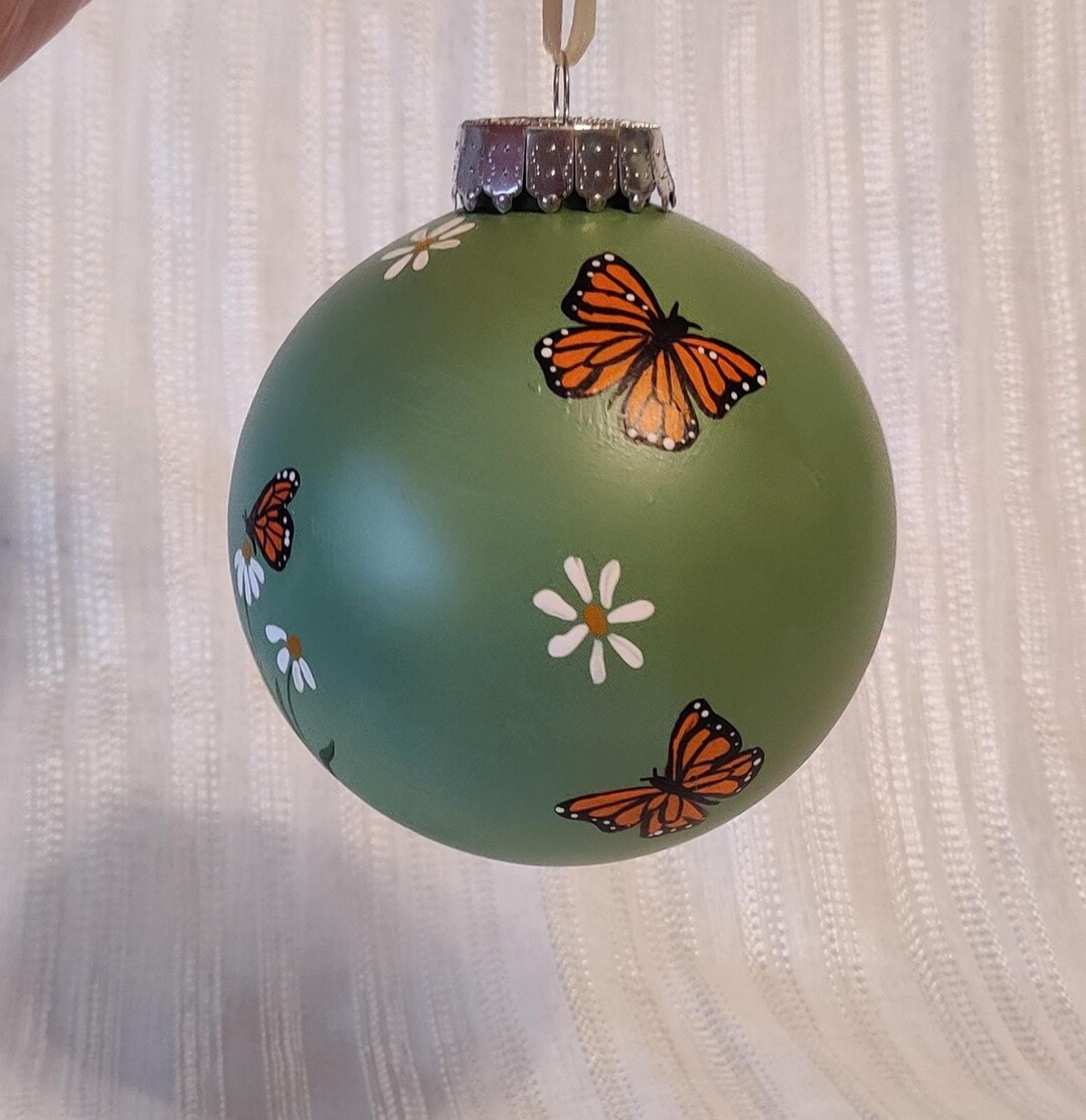 Monarch Butterfly Ornament Hand-painted | Monarch Butterfly | Christmas ...