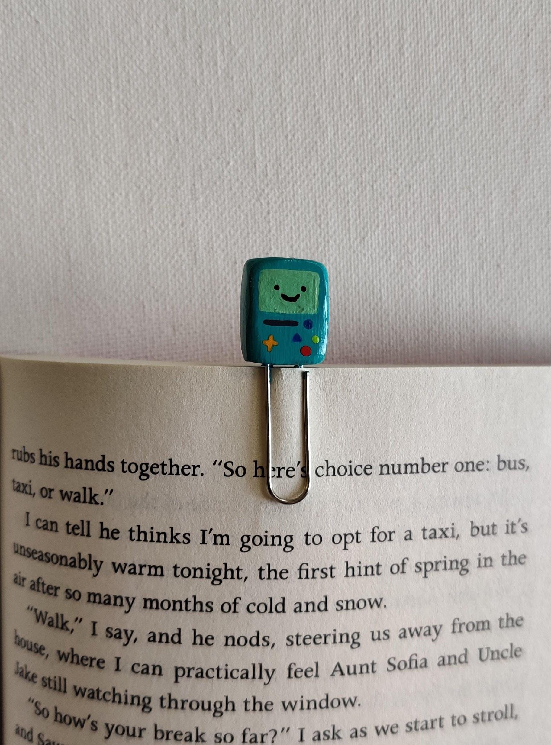 Clay Bookmark Paperclip Figurine | Cartoon Robot | Cute | Minimal ...