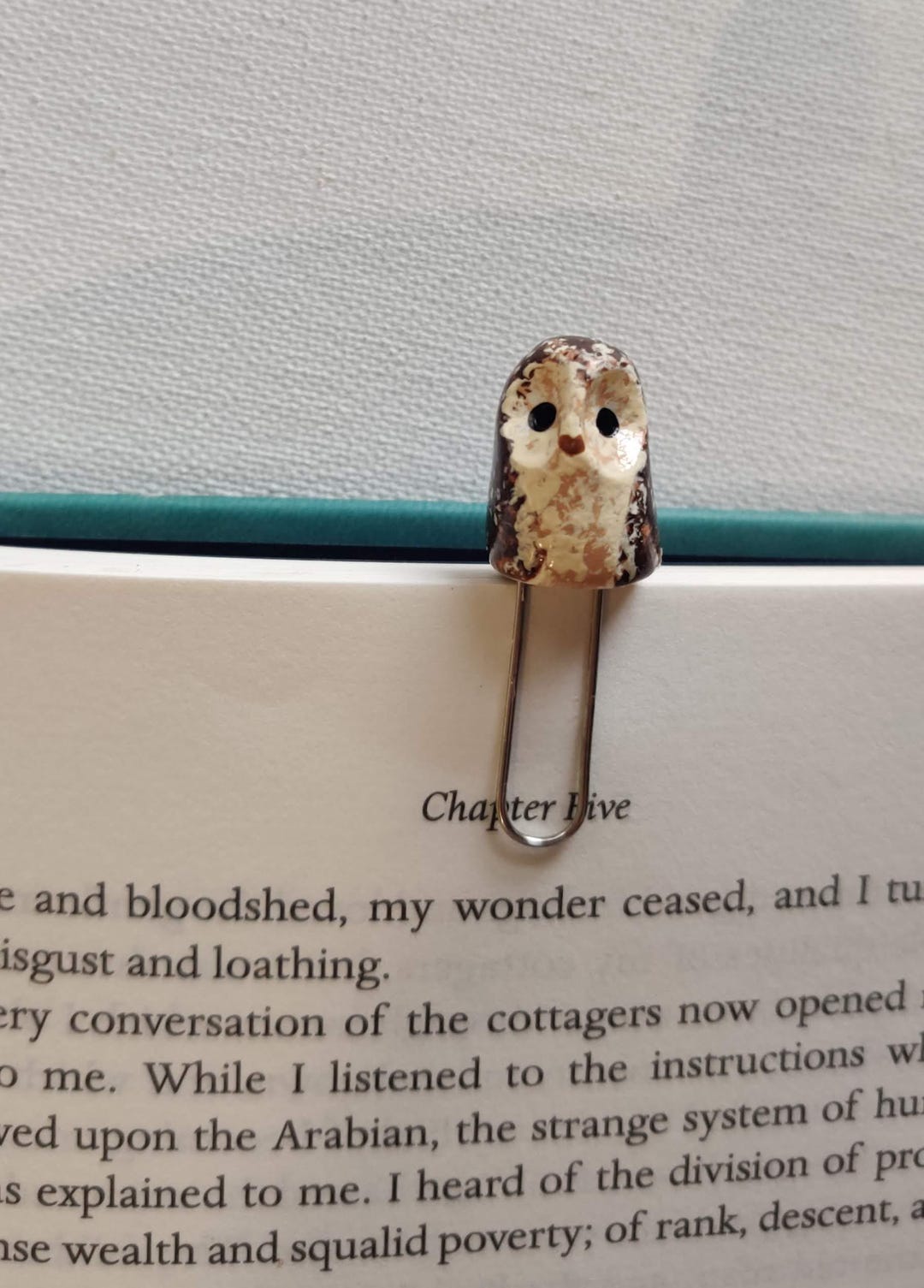 Clay Bookmark Paperclip Figurine | Burrowing Owl | Cute | Minimal ...