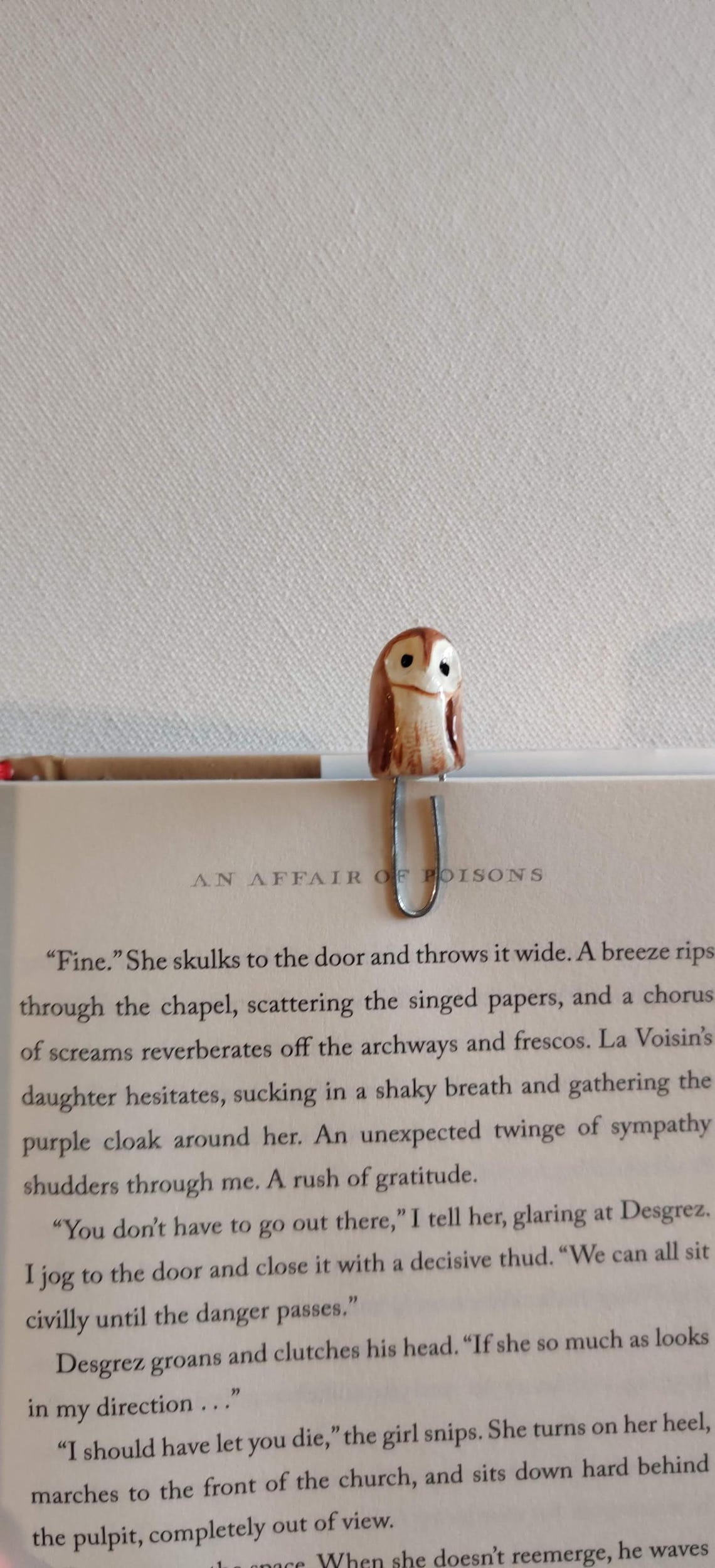 Clay Bookmark Paperclip Figurine | Barn Owl | Cute | Minimal | Bookish ...
