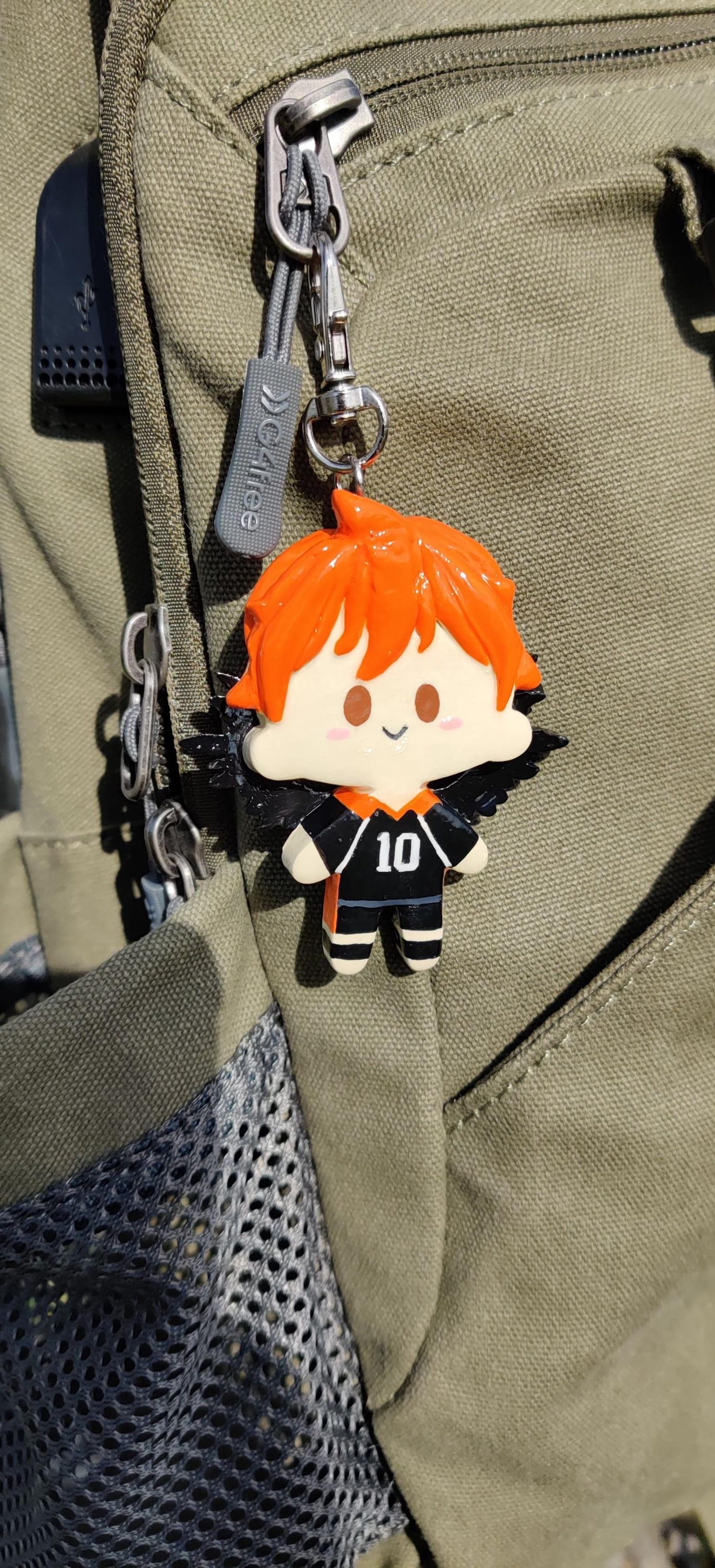 Haikyuu!! Bag Charms | Hand Sculpted and Hand Painted | Hinata Shoyo ...