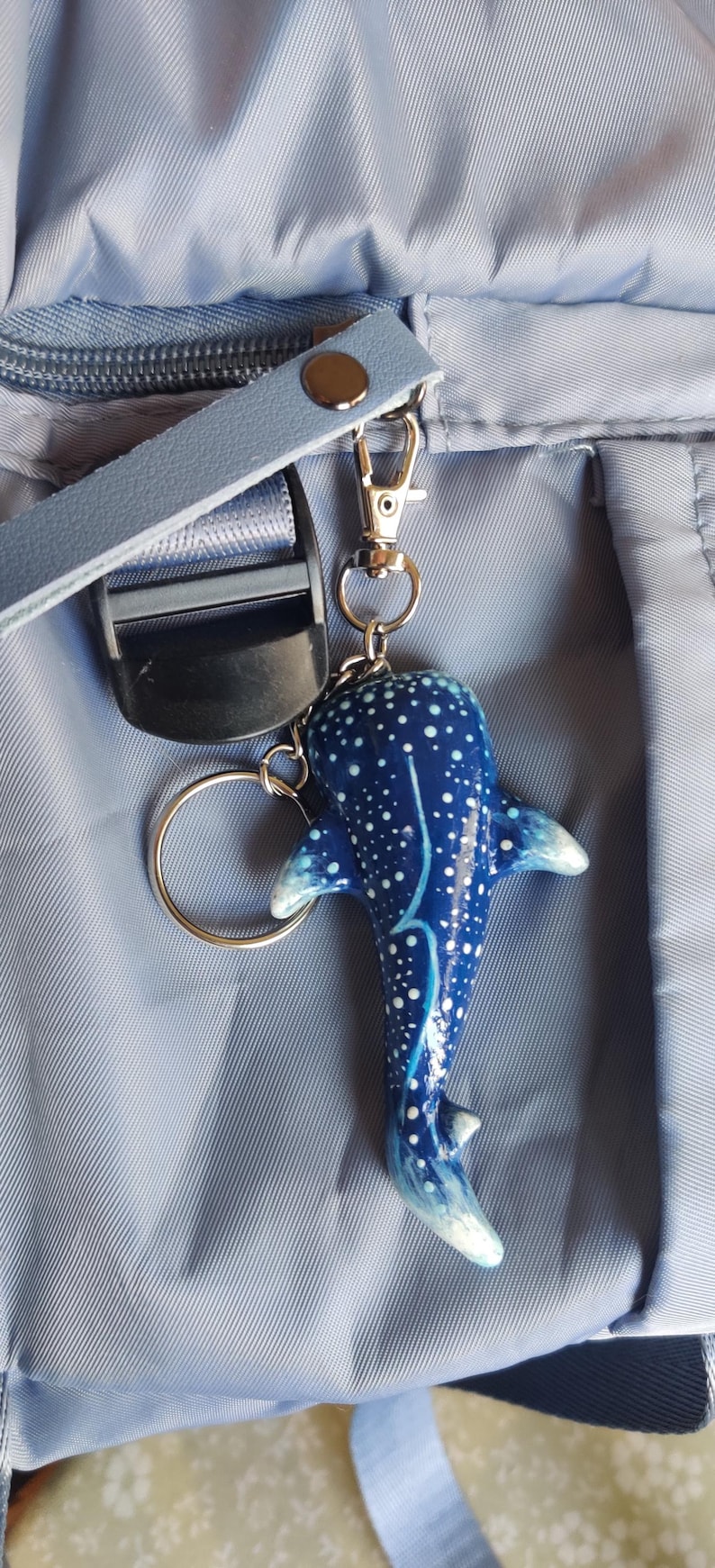 Whale Shark Keychain | Hand Sculpted and Hand Painted | Made to Order ...